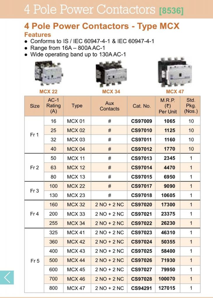 Supply of MNX SERIES | Tanuj Power Control